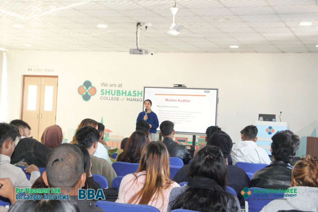 Jawalakhel Distillery: Pre-Placement Talks for BBA Students ...